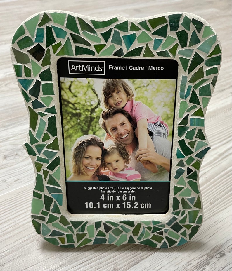 Green Glass Mosaicked Rectangular Photo Frame 6.5"x8.25"x0.5" - Etsy