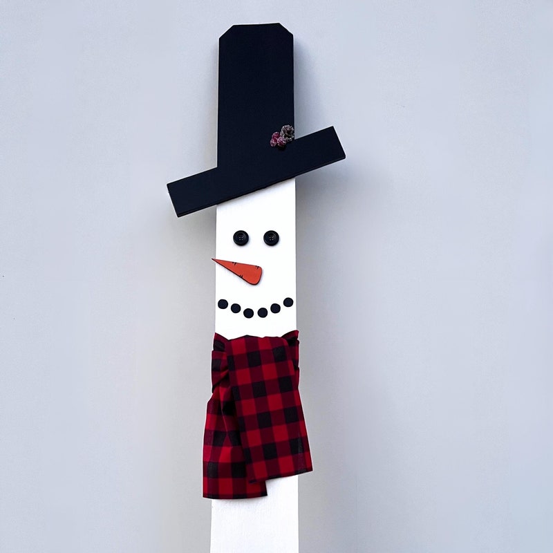 Wooden Snowman - Etsy
