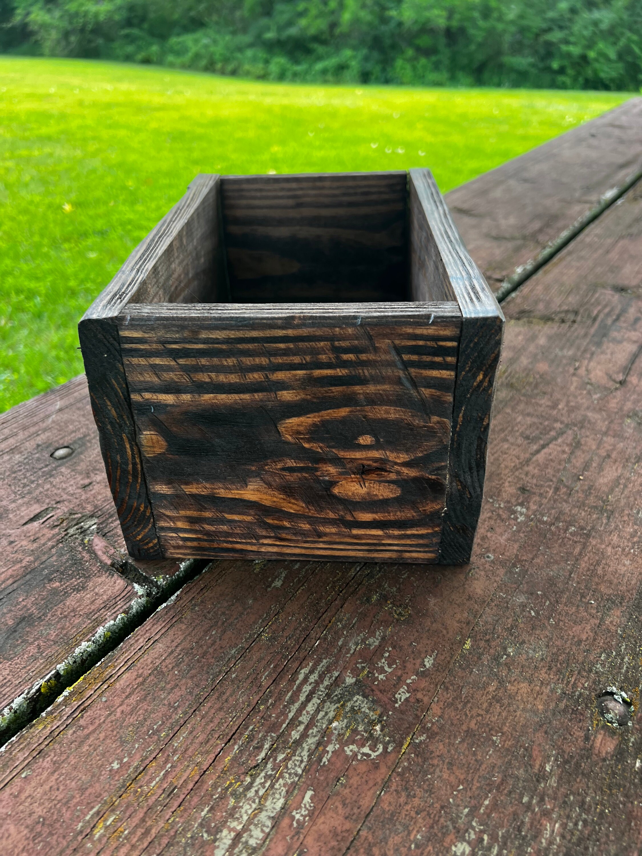 12inch Wooden Planter Box, Window Seal, Wedding Centerpiece, Rustic, Handmade, - Etsy