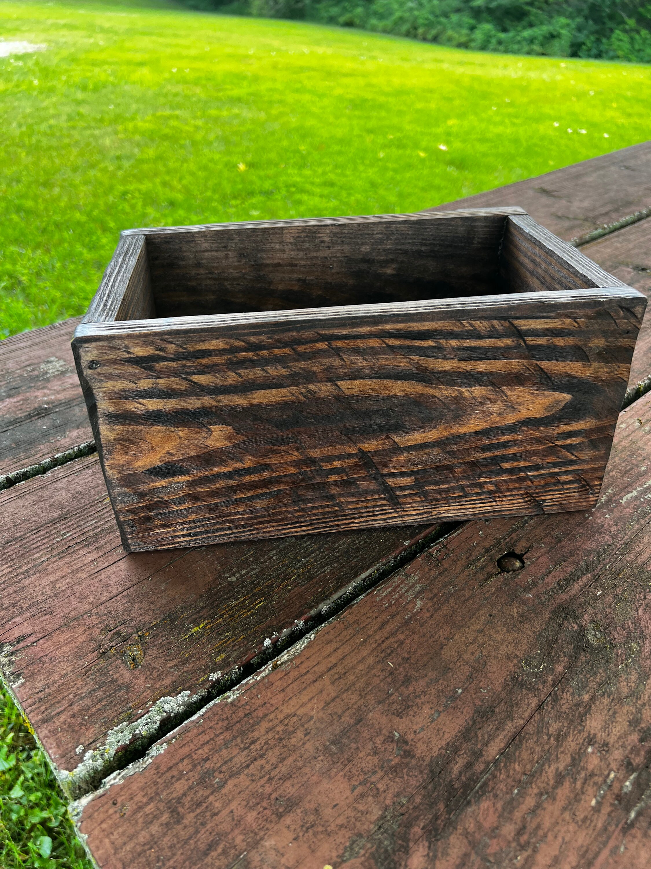 12inch Wooden Planter Box, Window Seal, Wedding Centerpiece, Rustic, Handmade, - Etsy