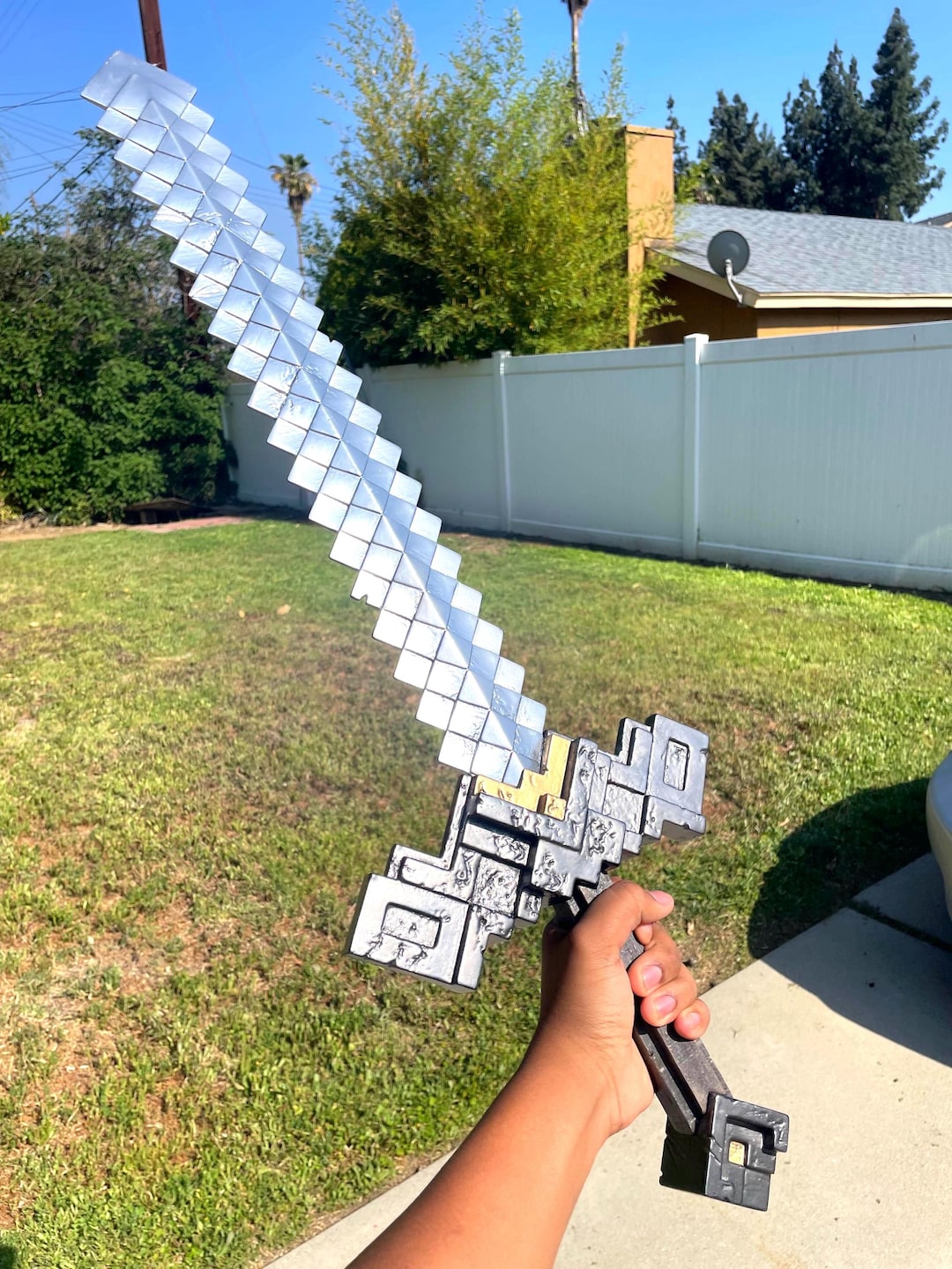 Minecraft Movie Sword, Screen Accurate – 1:1 Scale, Display 3D Printed ...