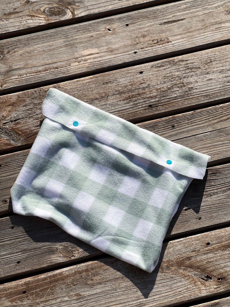 SUPER SOFT Sage Green Checkered Model Horse Pony Pouch With Buttons! - Etsy