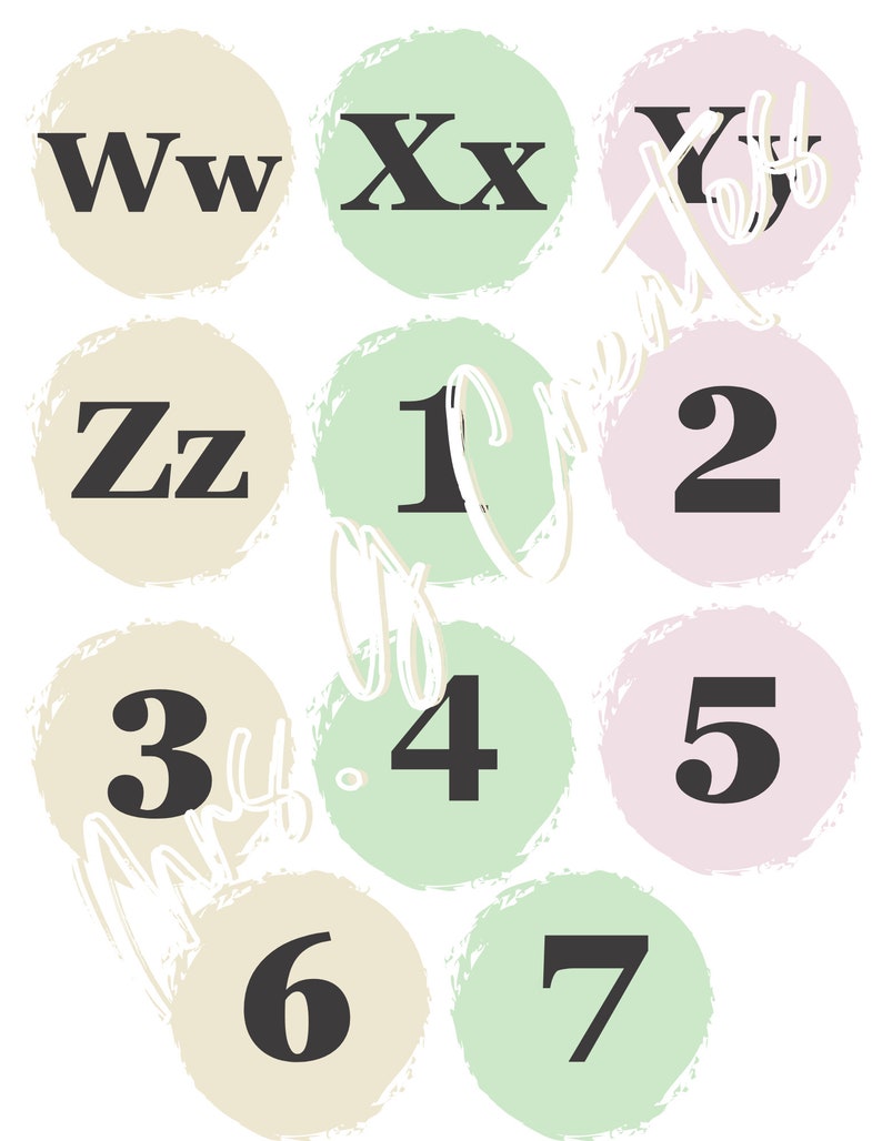 Boho Light & Airy Classroom Alphabet Numbers 1-10 and - Etsy