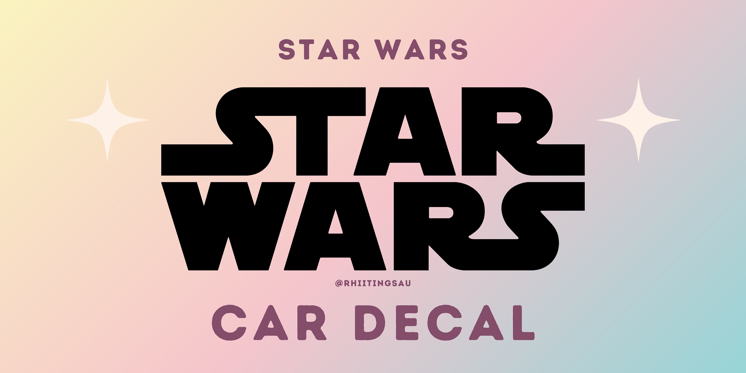 Star Wars Car Decal - Etsy