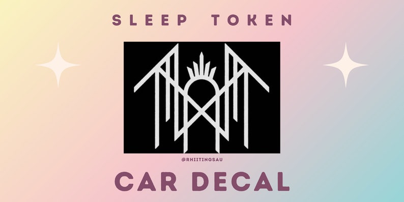 Sleep Token Car Decal - Etsy