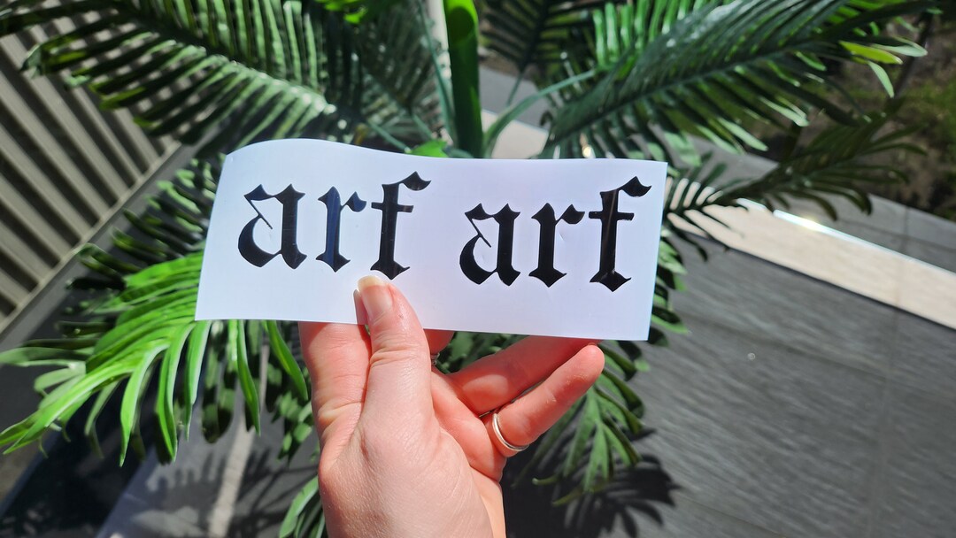 ARF ARF - Car Decal - Etsy