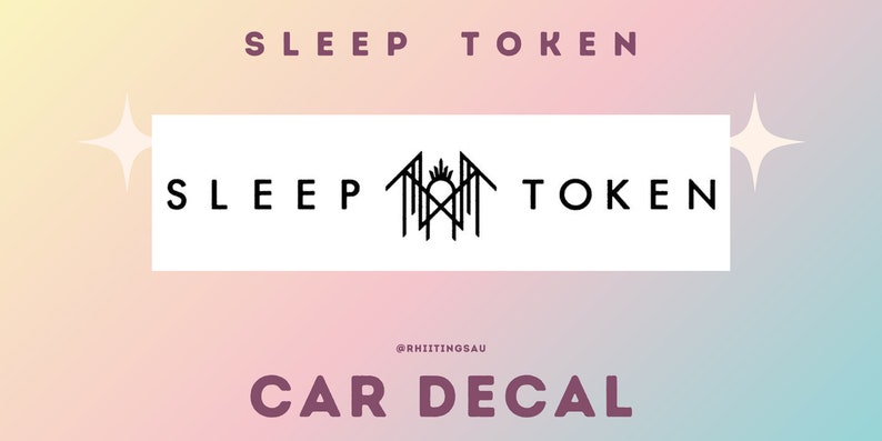 Sleep Token Car Decal - Etsy Australia