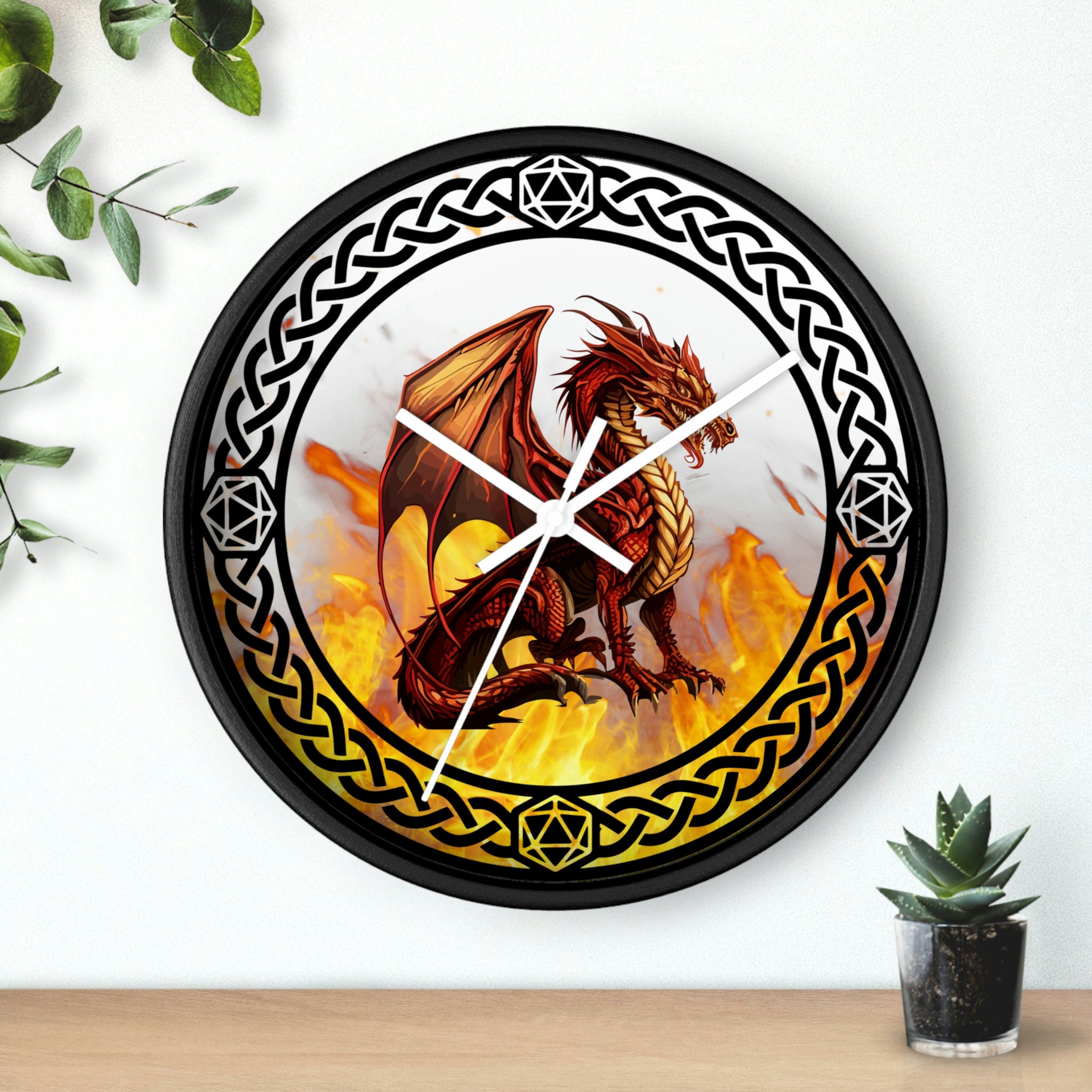Dnd Dragon Clock for Fantasy Dragon Gift Role Playing Game Dnd Fans of ...