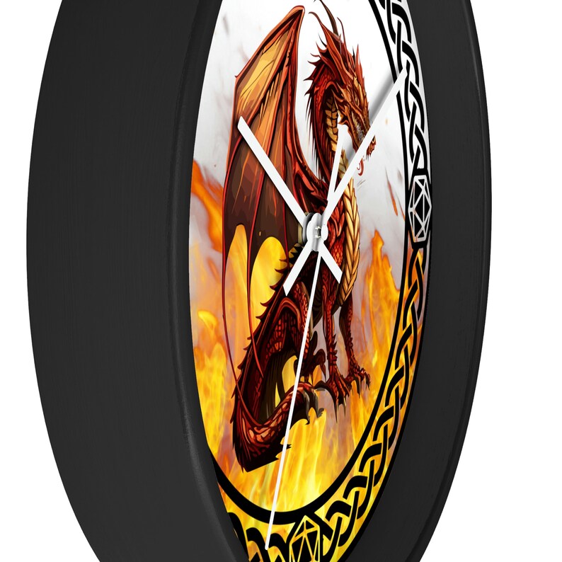 Dnd Dragon Clock for Fantasy Dragon Gift Role Playing Game Dnd Fans of ...
