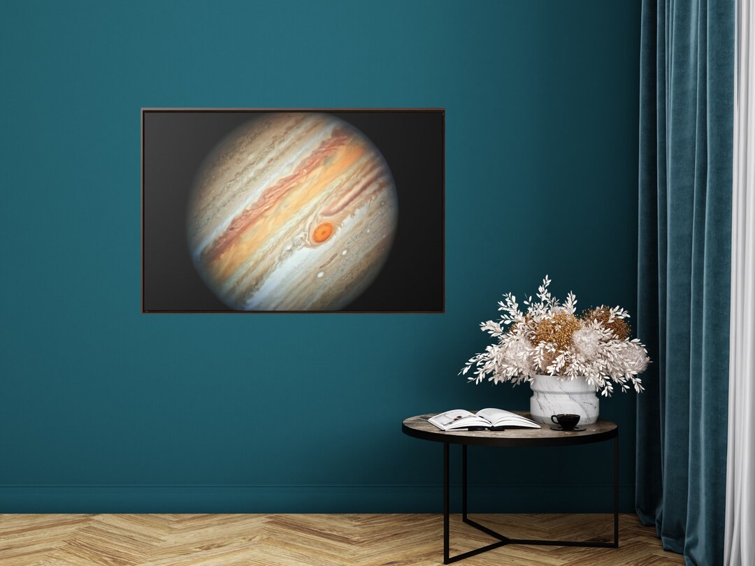 Planet Jupiter Canvas, Ready to Hang Wall Art for Space Themed Decor ...