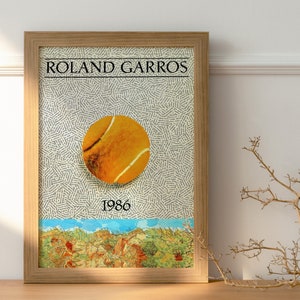Roland Garros French Open 1986 Poster Print Jiri Kolar Print - Etsy