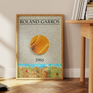 Roland Garros French Open 1986 Poster Print Jiri Kolar Print - Etsy