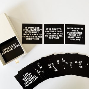 Infertility Affirmation Cards Infertility Mental Health Mindfulness ...