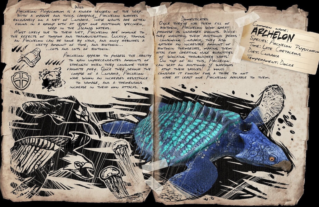 Ark Survival Evolved Poster ARK Dossier prints ARK gift - Etsy España