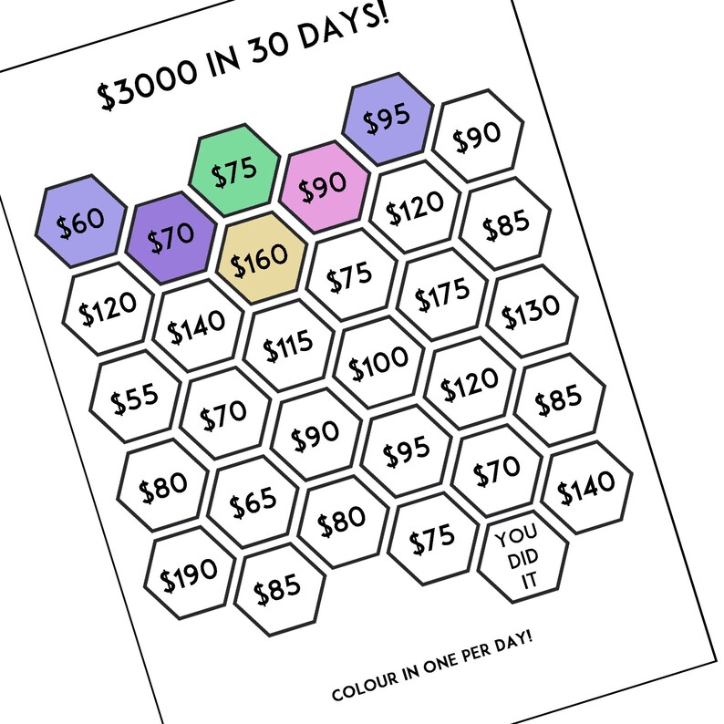 3,000 Savings Challenge | 3 Printable Envelopes | 3,000 Money Saving ...