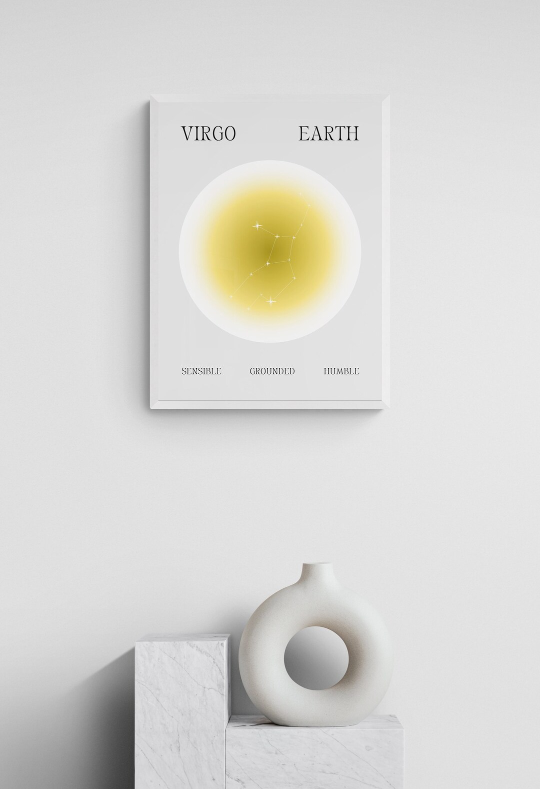 Wall Art Virgo Zodiac Poster Minimal Art Positive Art Trendy Posters ...
