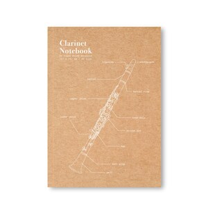 Clarinet - Ruled Kraft Notebook - Etsy