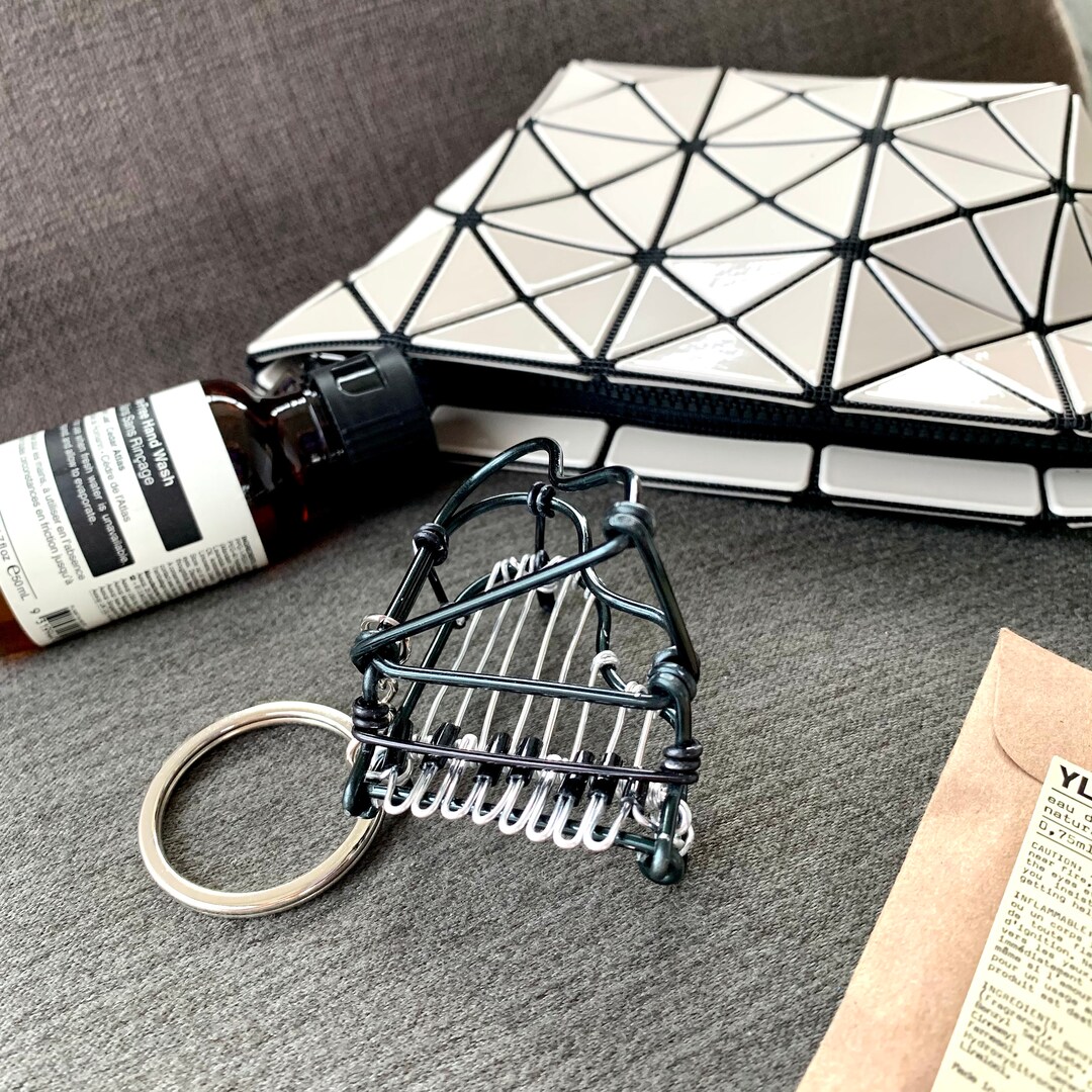 Piano Wire Art Instrument Keychain - Etsy