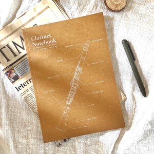Clarinet - Ruled Kraft Notebook - Etsy