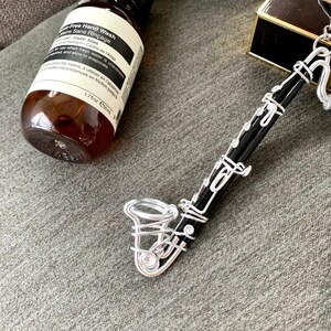 Bass Clarinet Wire Art Instrument Keychain - Etsy