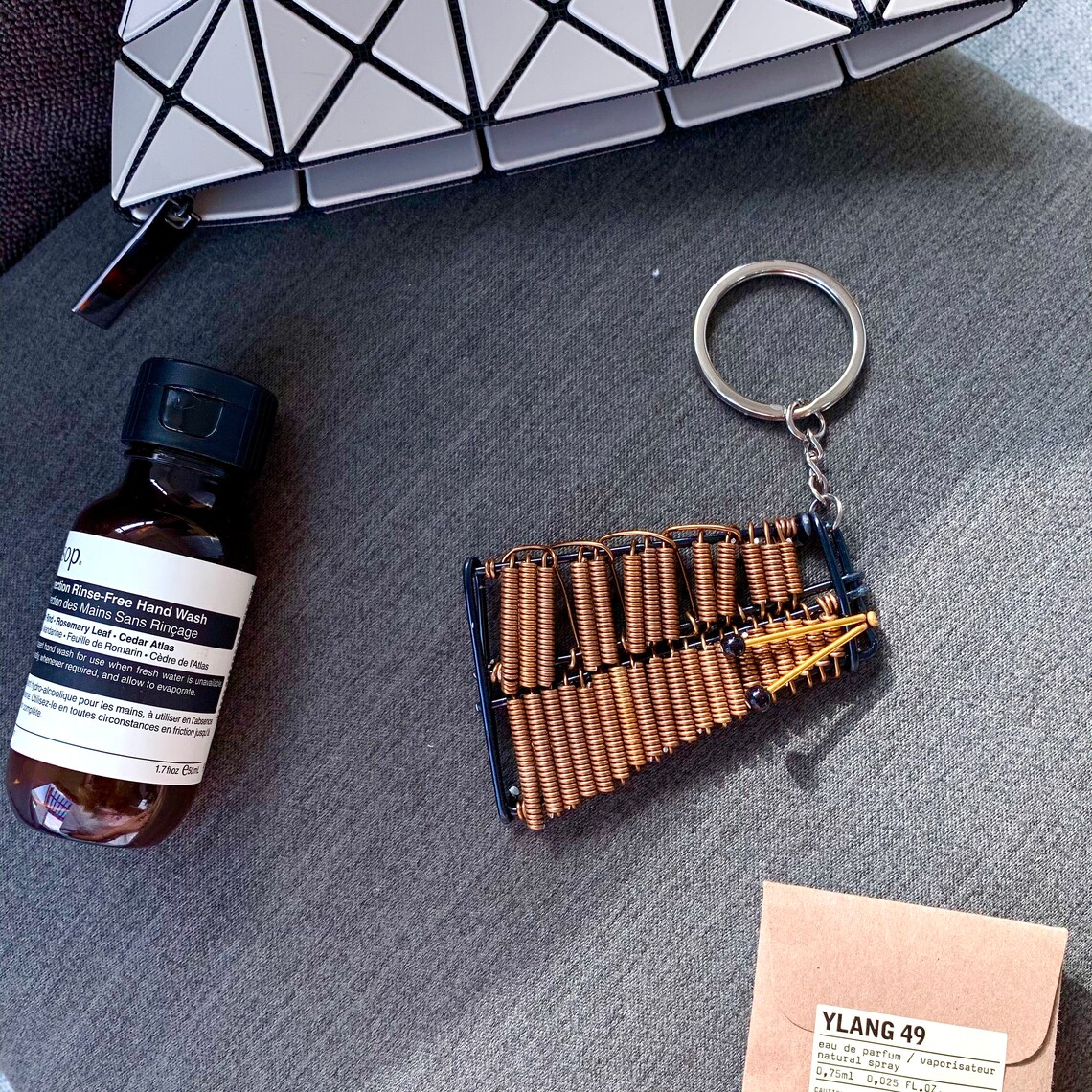 Marimba Wire Art Instrument Keychain - Etsy