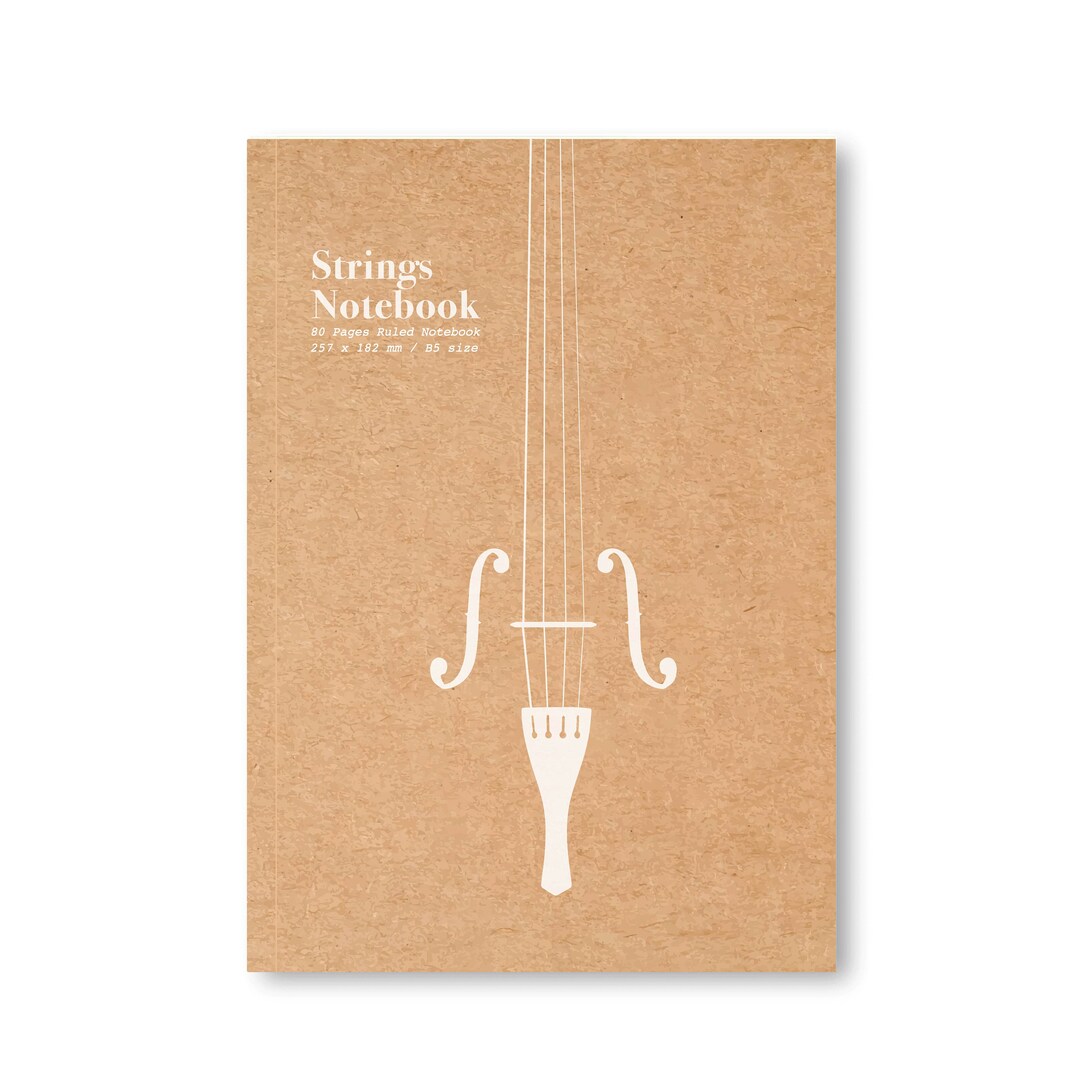 Strings - Ruled Kraft Notebook - Etsy