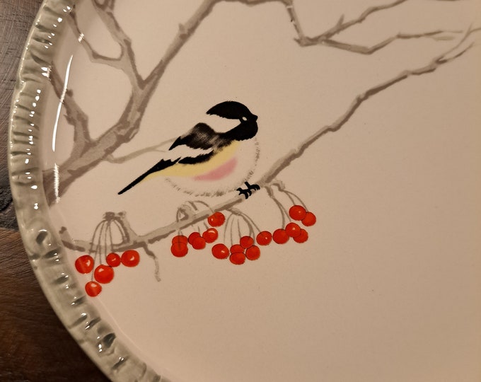 Kate Williams Winter Chickadee 10 Dinner Plates Set of 2 by Global ...
