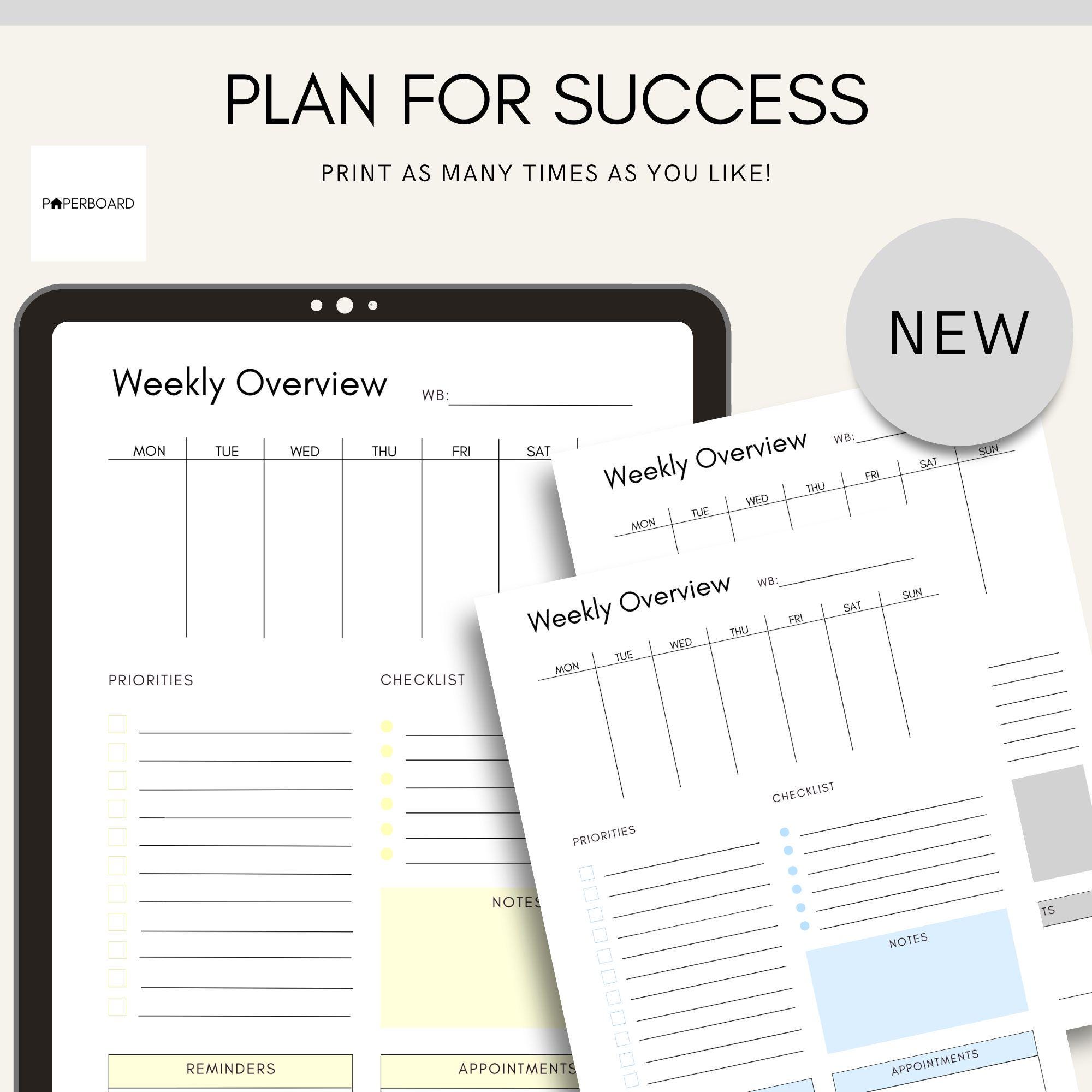 Weekly Planner Bundle | Weekly Planner Printable | Reminder | Weekly ...