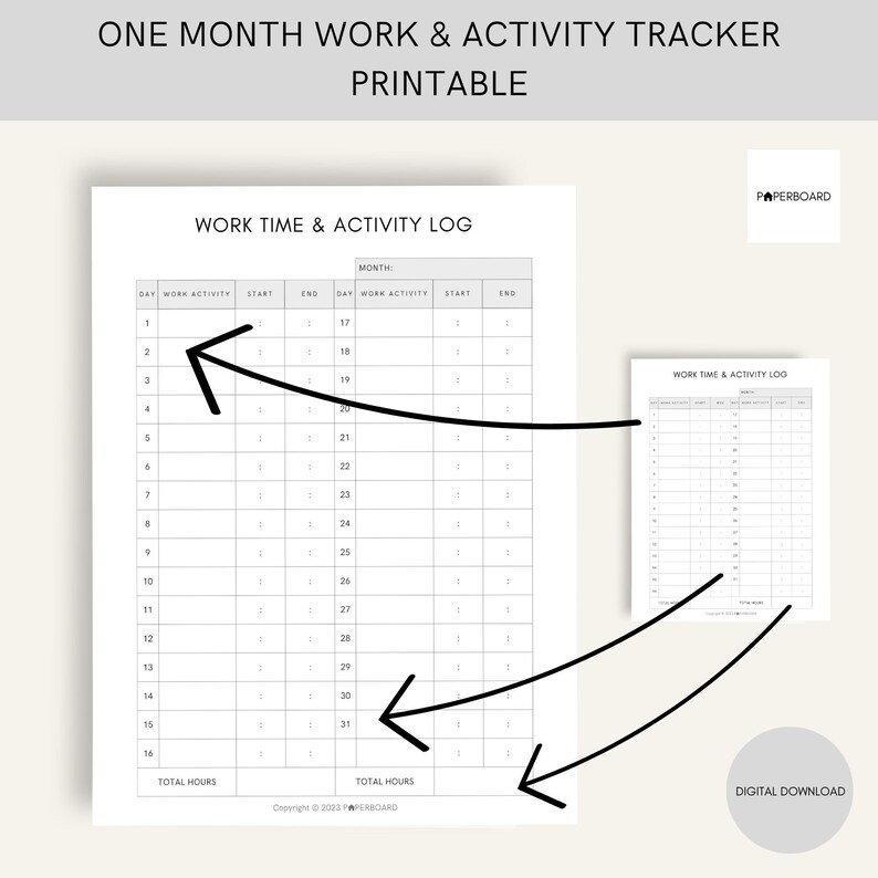 Employee Timesheet | Work Activity Log | Timer Tracker | Work Log ...