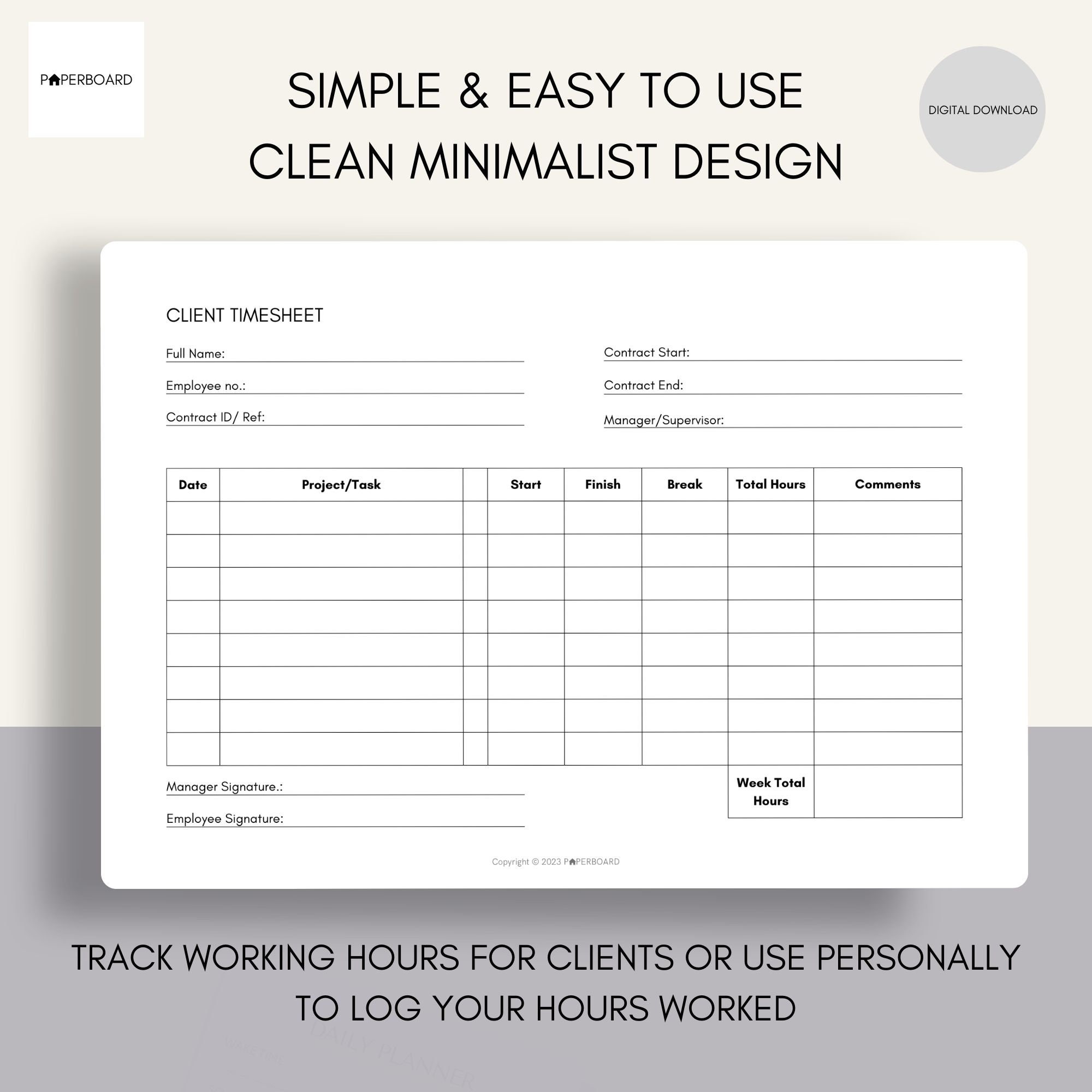 Timer Tracker Employee Tracker Employee Time Sheet Timesheet Tracker ...