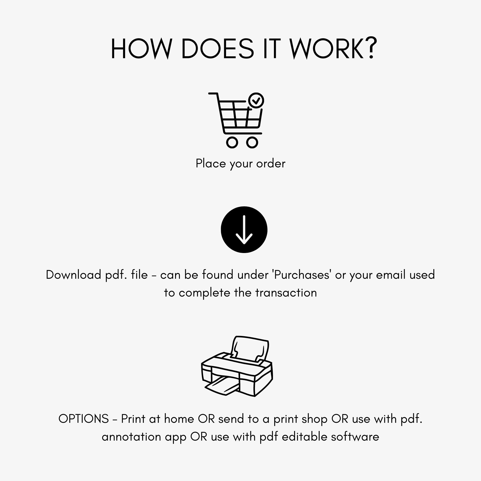 Minimalist Planner Printable Planner Daily Schedule - Etsy