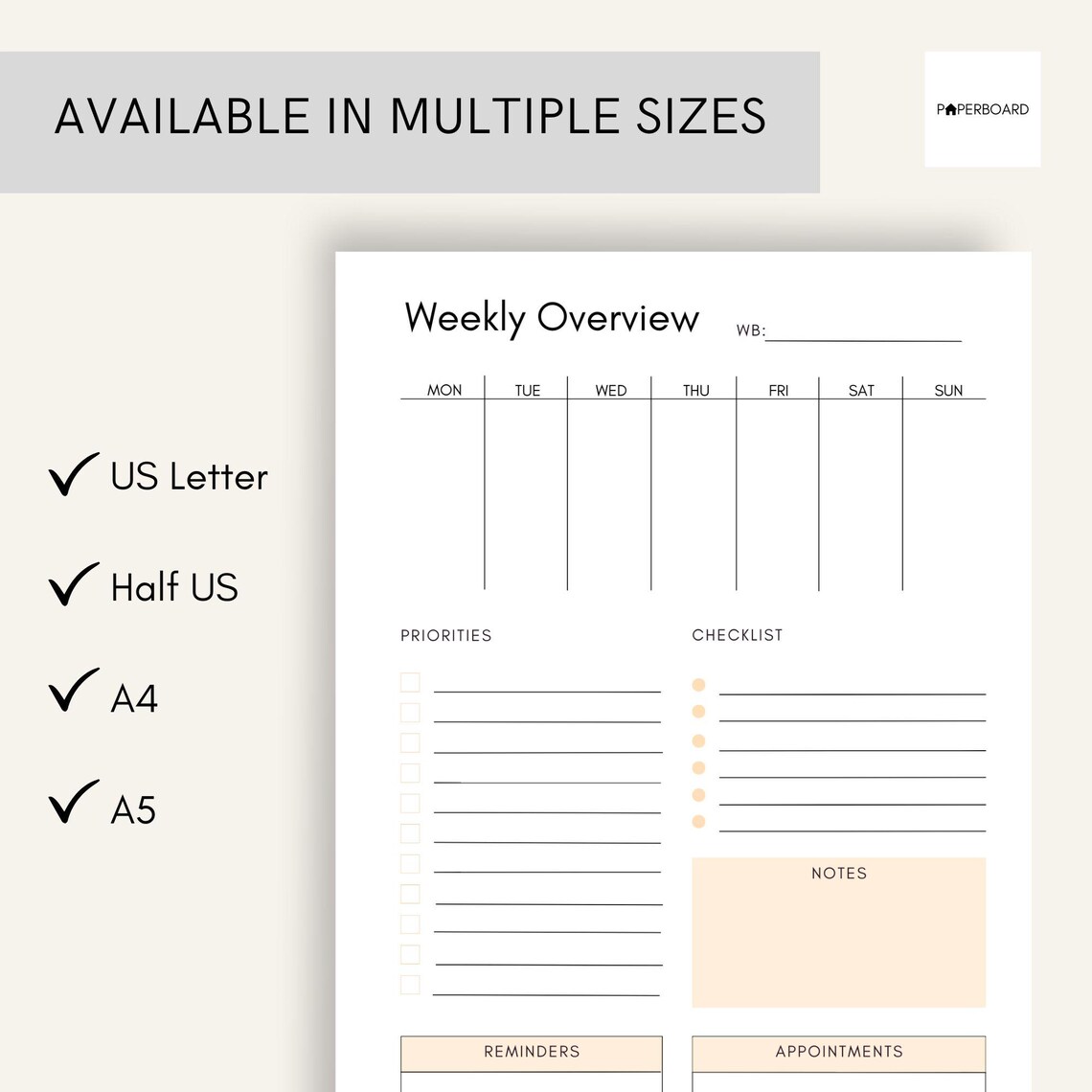 Weekly Planner Bundle | Weekly Planner Printable | Reminder | Weekly ...