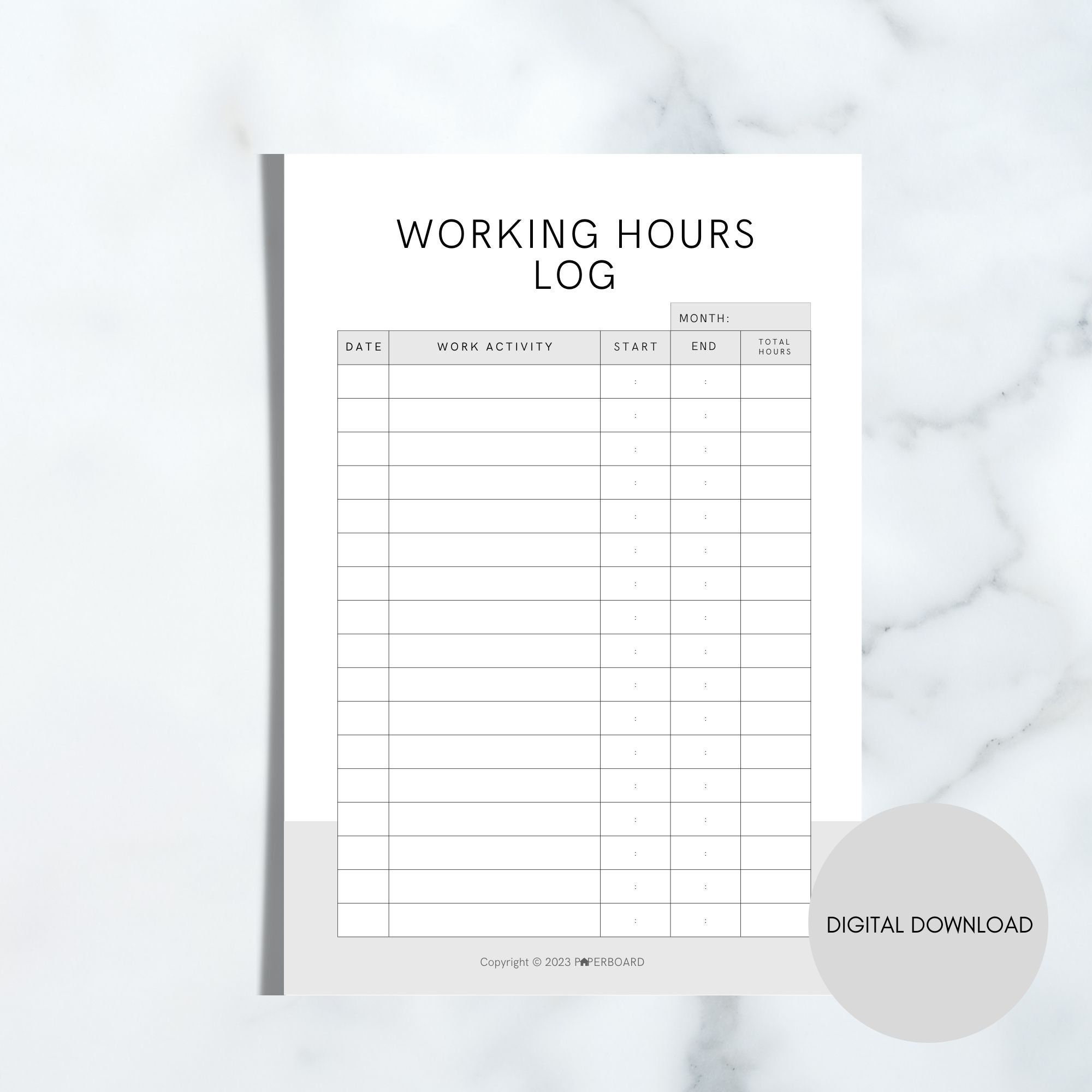 Timer Tracker | Daily Work Log | Employee Timesheet | Work Activity Log ...
