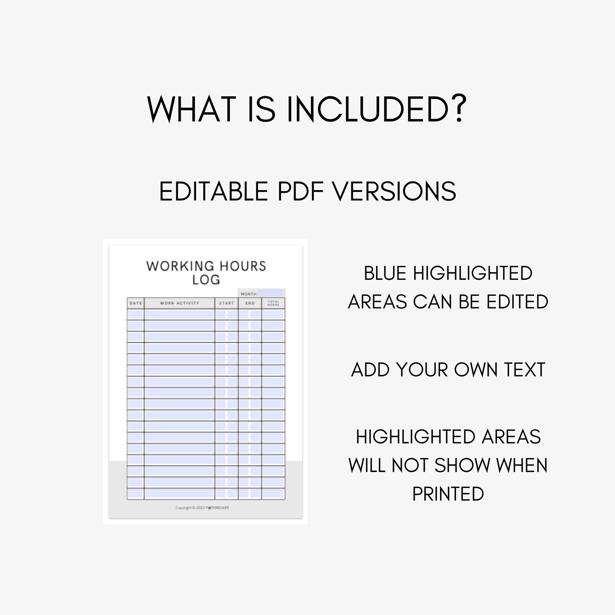 Timer Tracker | Daily Work Log | Employee Timesheet | Work Activity Log ...