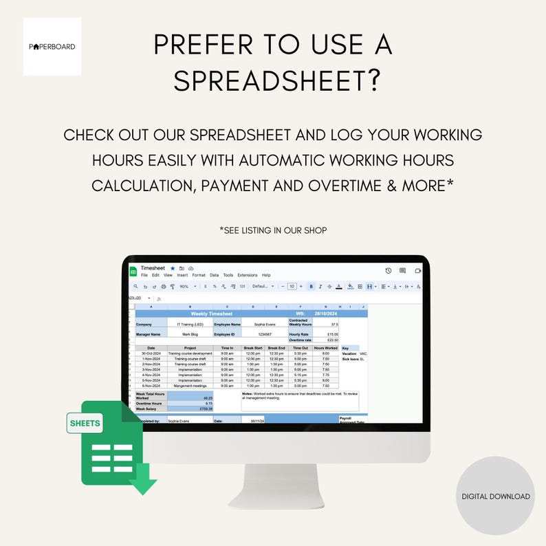 Employee Timesheet | Work Activity Log | Timer Tracker | Work Log ...