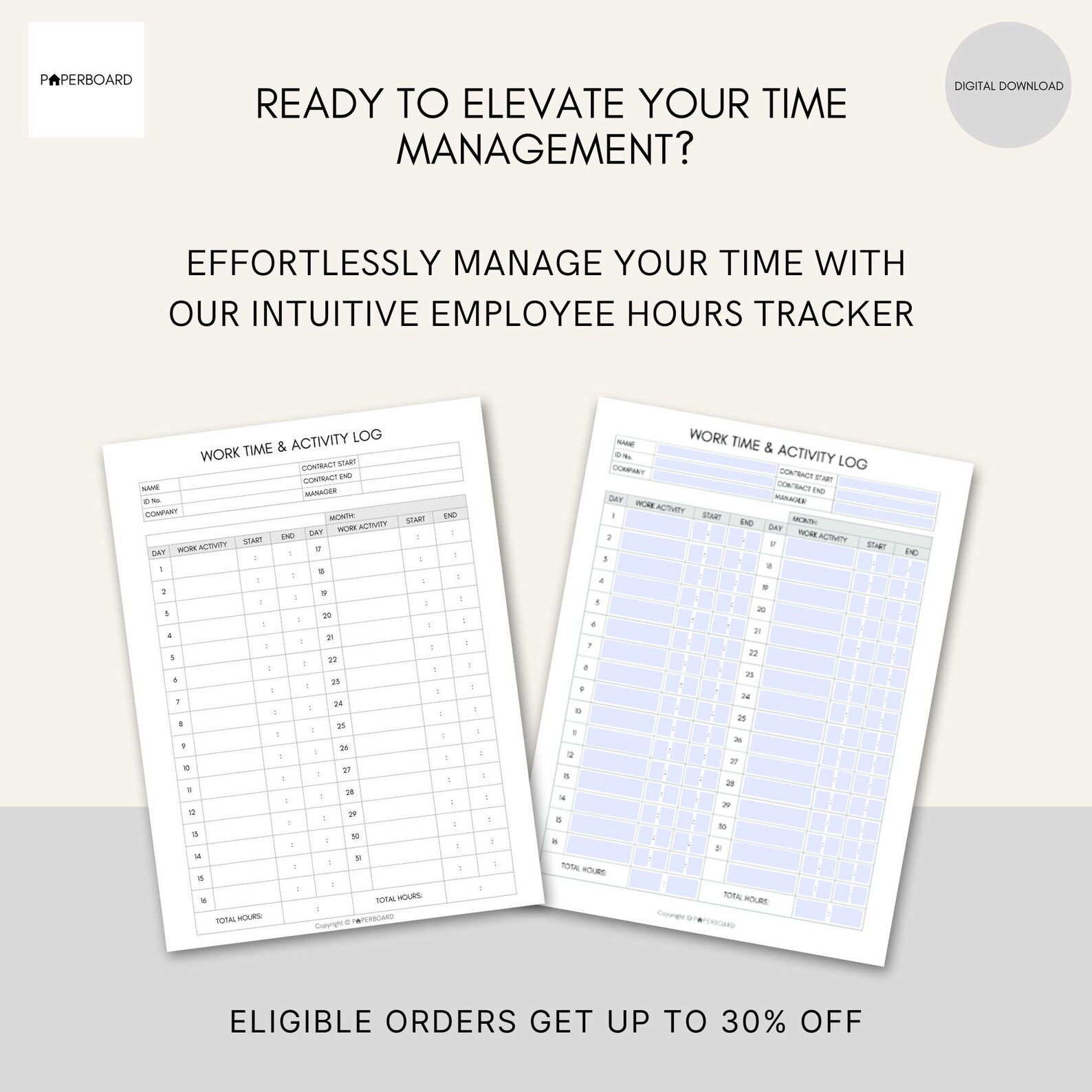 Employee Timesheet | Work Activity Log | Timer Tracker | Work Log ...