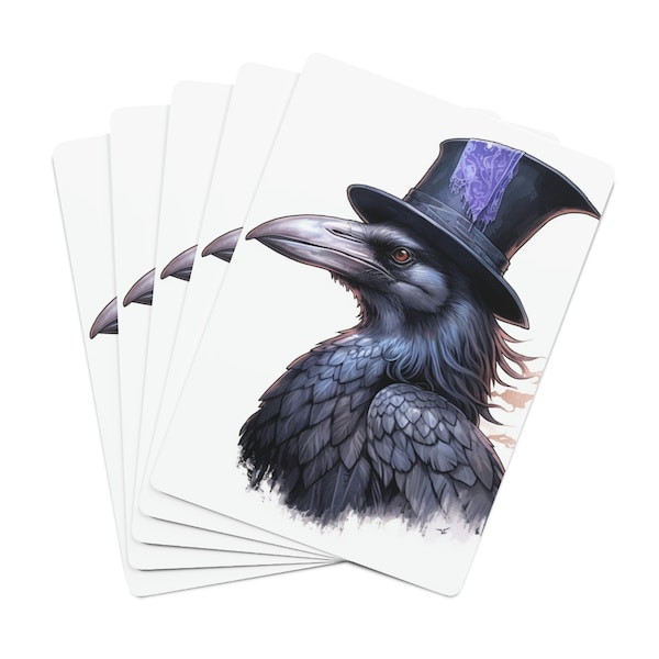 Raven Playing Cards - Etsy