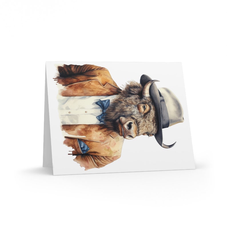 Buffalo Greeting Cards (8, 16, and 24 Pcs), Funny Animal Gift Card Set ...