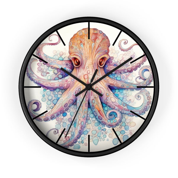 Octopus Wall Clock - Etsy