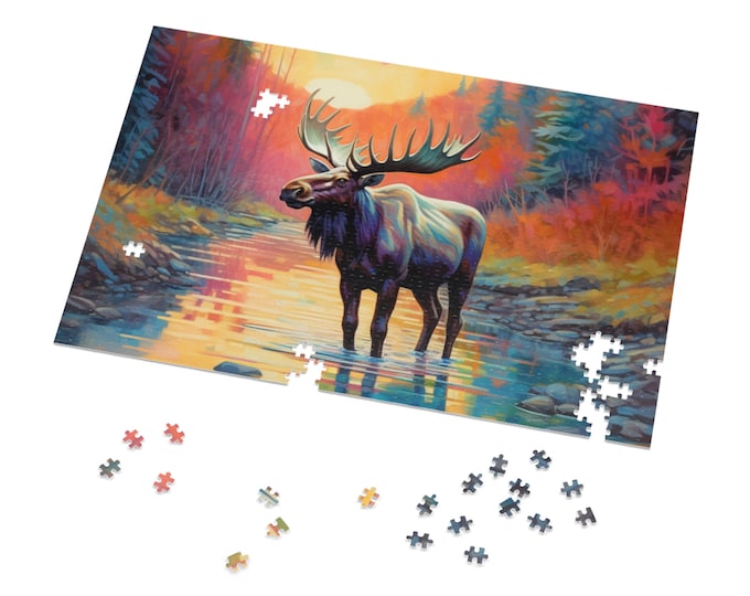 Moose Wood Puzzle - Etsy
