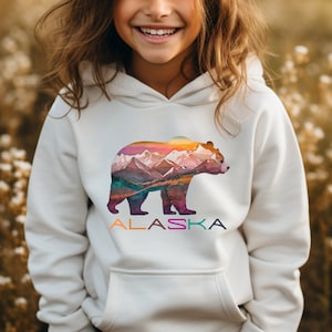 Youth Alaska Hooded Sweatshirt, Youth Alaska Hoodie, Kids Alaska Hoodie ...