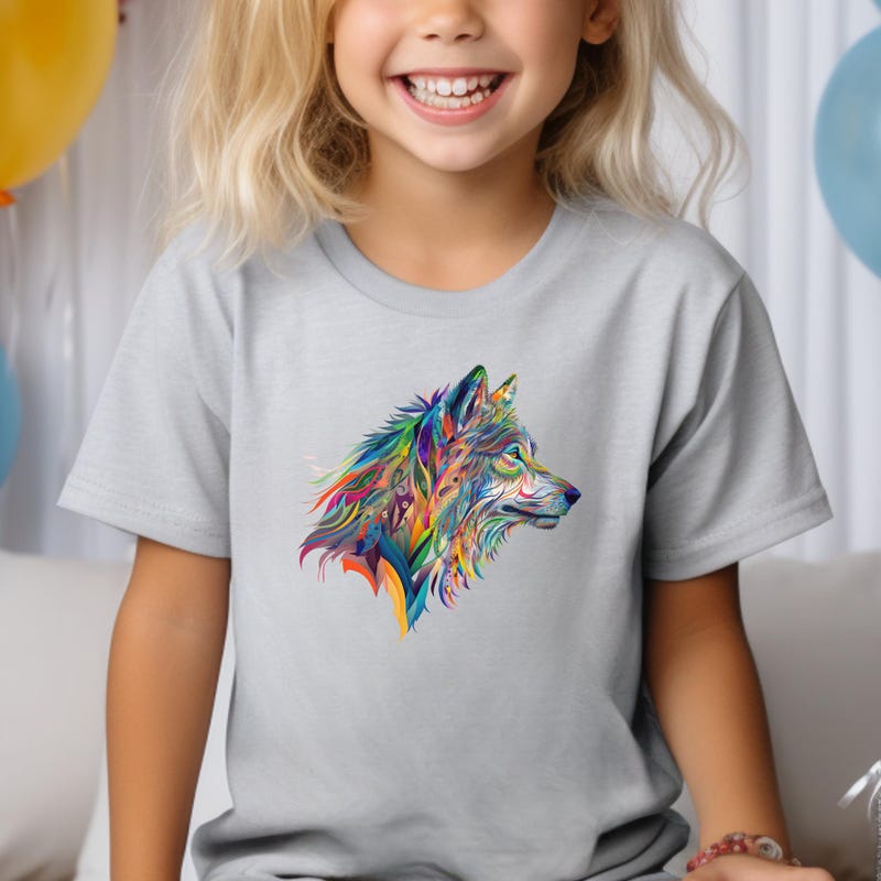 Wolf Dog Back - Etsy