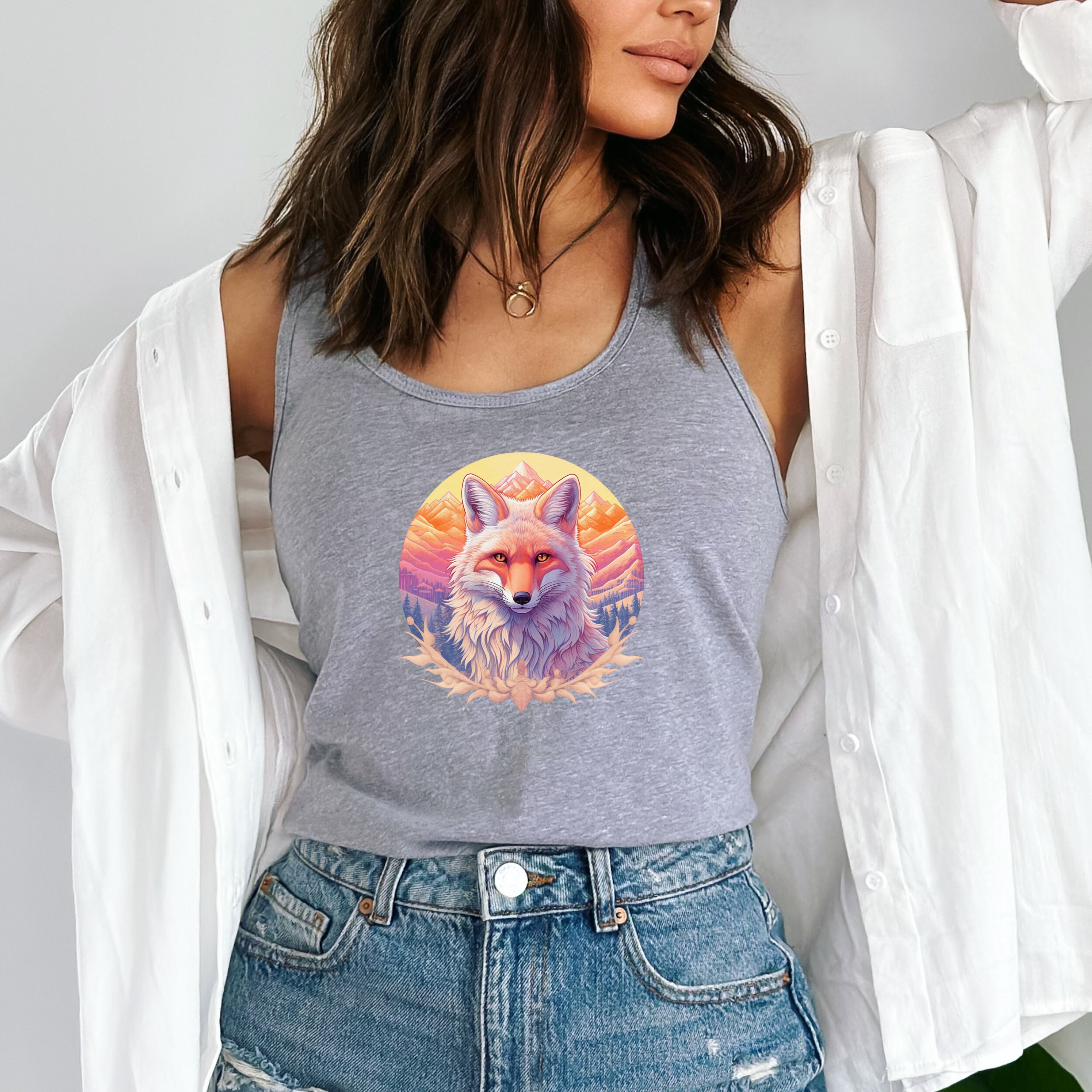 Unisex Fox Tank Fox Tank Red Fox Tank Fox Tank Top Red Fox - Etsy