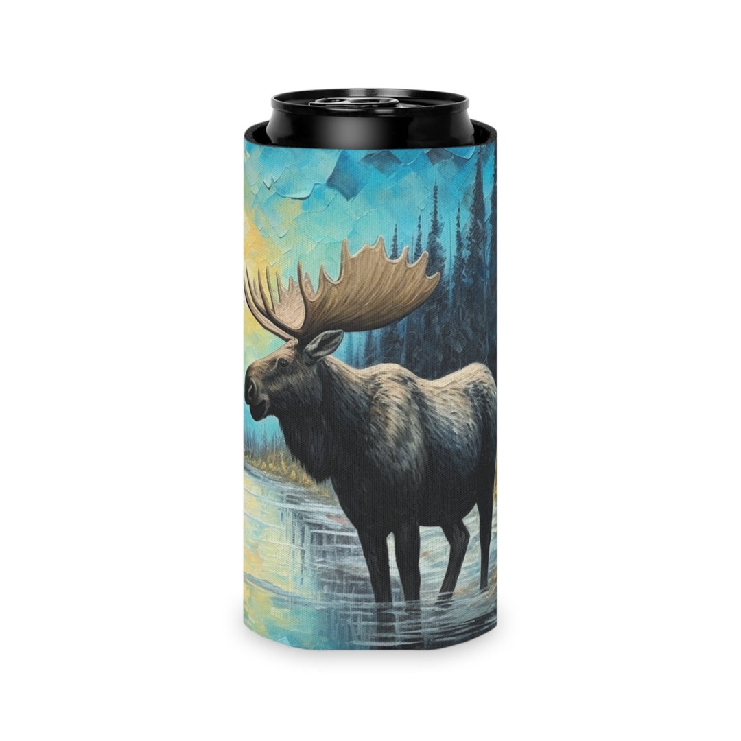 Moose Can Cooler, Moose Koozie, Moose Beer Can Koozie, Moose Can Koozie ...