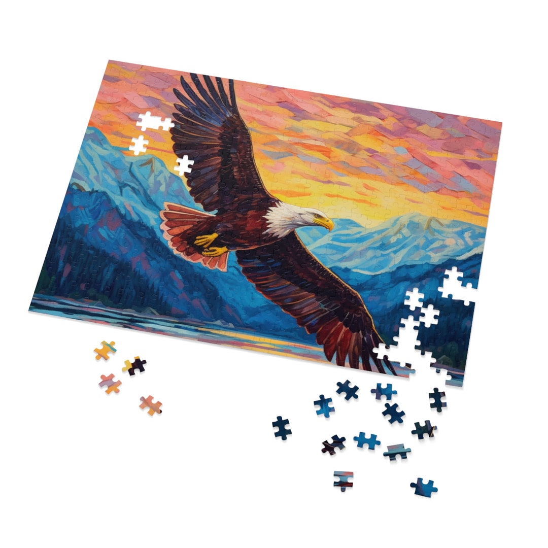 Bald Eagle Jigsaw Puzzle (30, 110, 252, 500,1000-piece), Bald Eagle ...