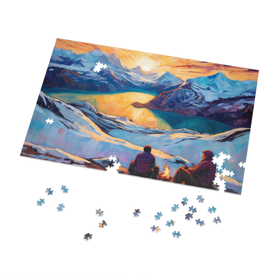 Mountain Camping Jigsaw Puzzle (500,1000-piece), Summit Camp Puzzle ...