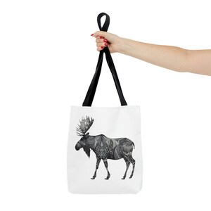 Moose Tote Bag Alaska Cruise Tote Moose Shopping Bag Alaska - Etsy