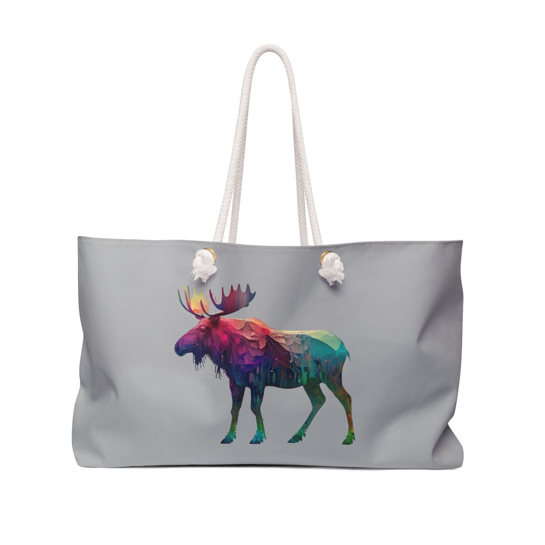 Moose Weekender Bag, Moose Lover Shopping Bag, Moose Gift, Moose Lover ...