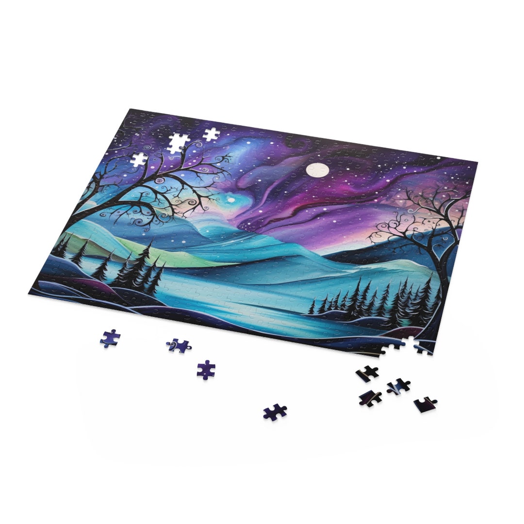 Northern Lights Puzzle (500-piece), 500 Piece Puzzle, Alaska Puzzle ...