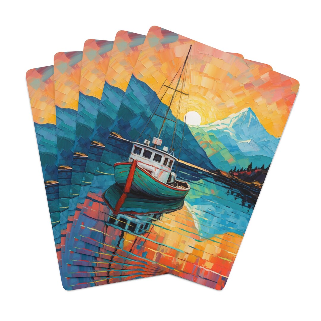 Fishing Boat Custom Poker Cards Fisherman Poker Cards Alaska - Etsy